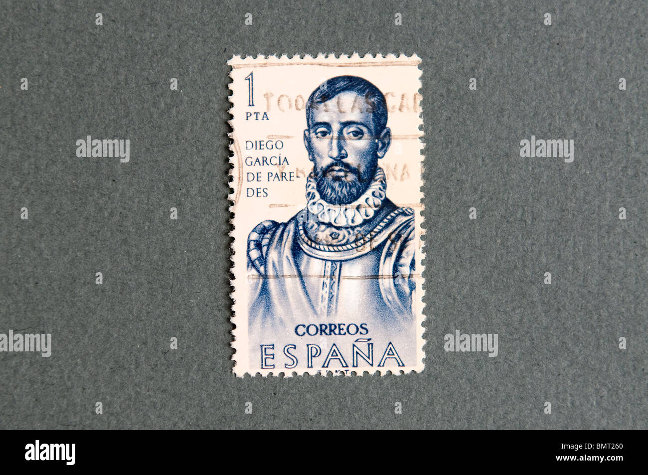 Diego García de Paredes in a spanish stamp Stock Photo - Alamy