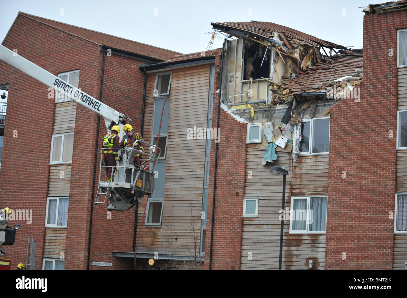 gas explosion at drinkwater rd south harrow london uk Stock Photo - Alamy