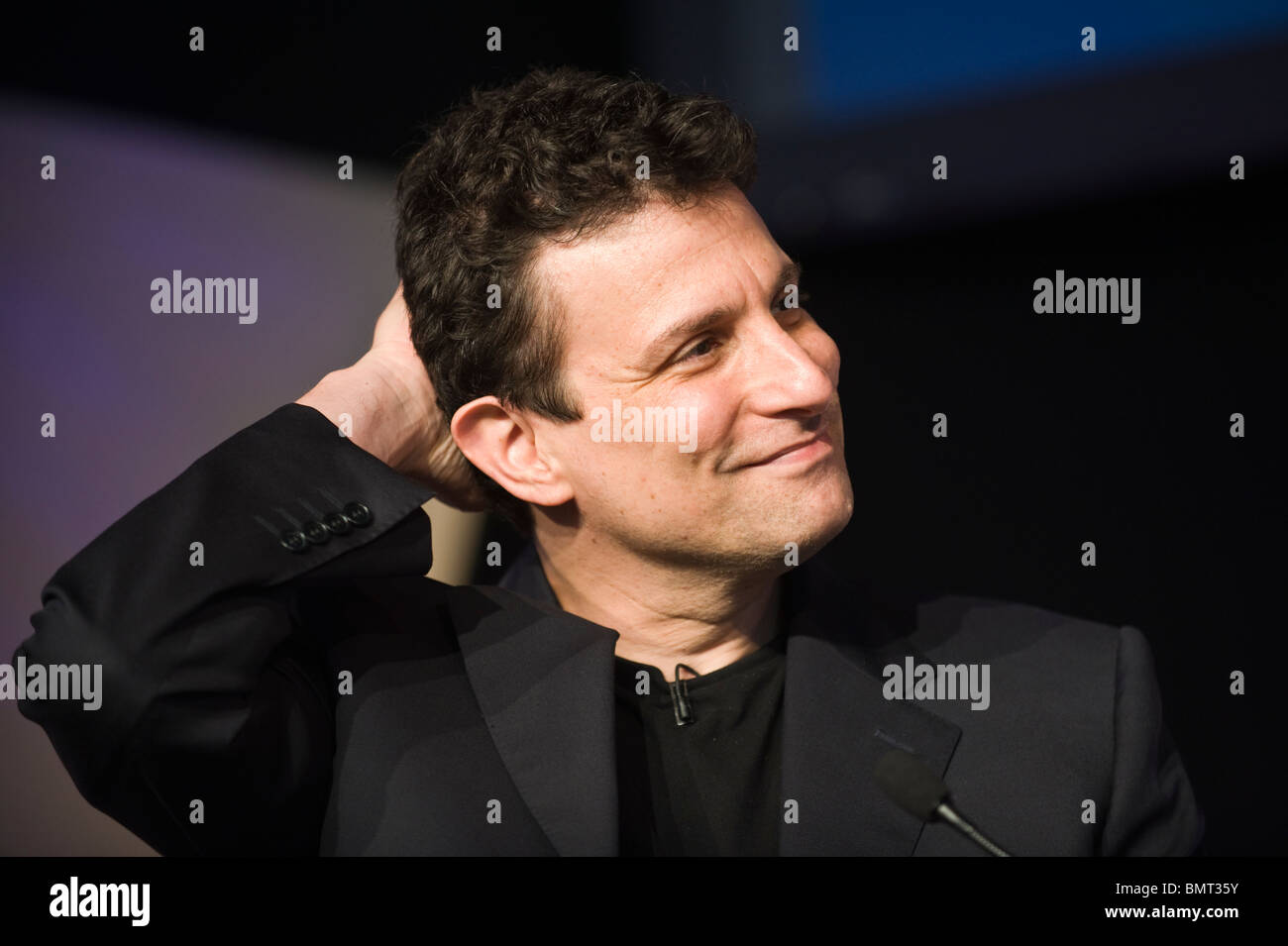 David Remnick editor of The New Yorker pictured at Hay Festival 2010 ...