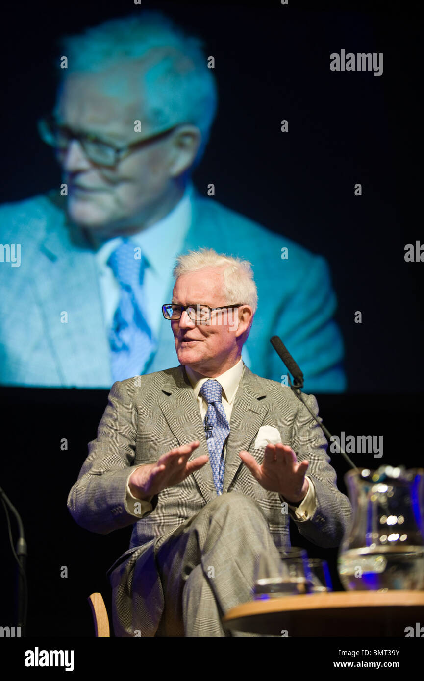 Douglas Hurd former Conservative government minister pictured speaking ...