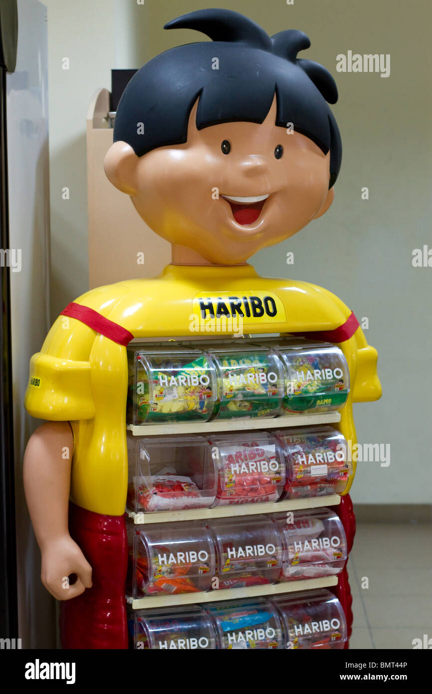 A Haribo Candy Manufacturer Logo Mascot Candy Display In A Retail Store ...