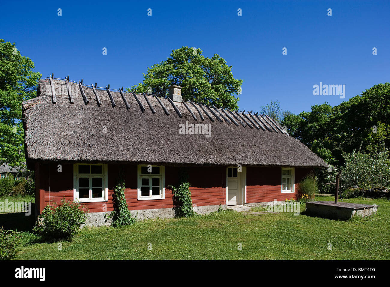 Estonia,Muhu Island,Koguva,Open Air Museum ,traditional houses,wooden ...