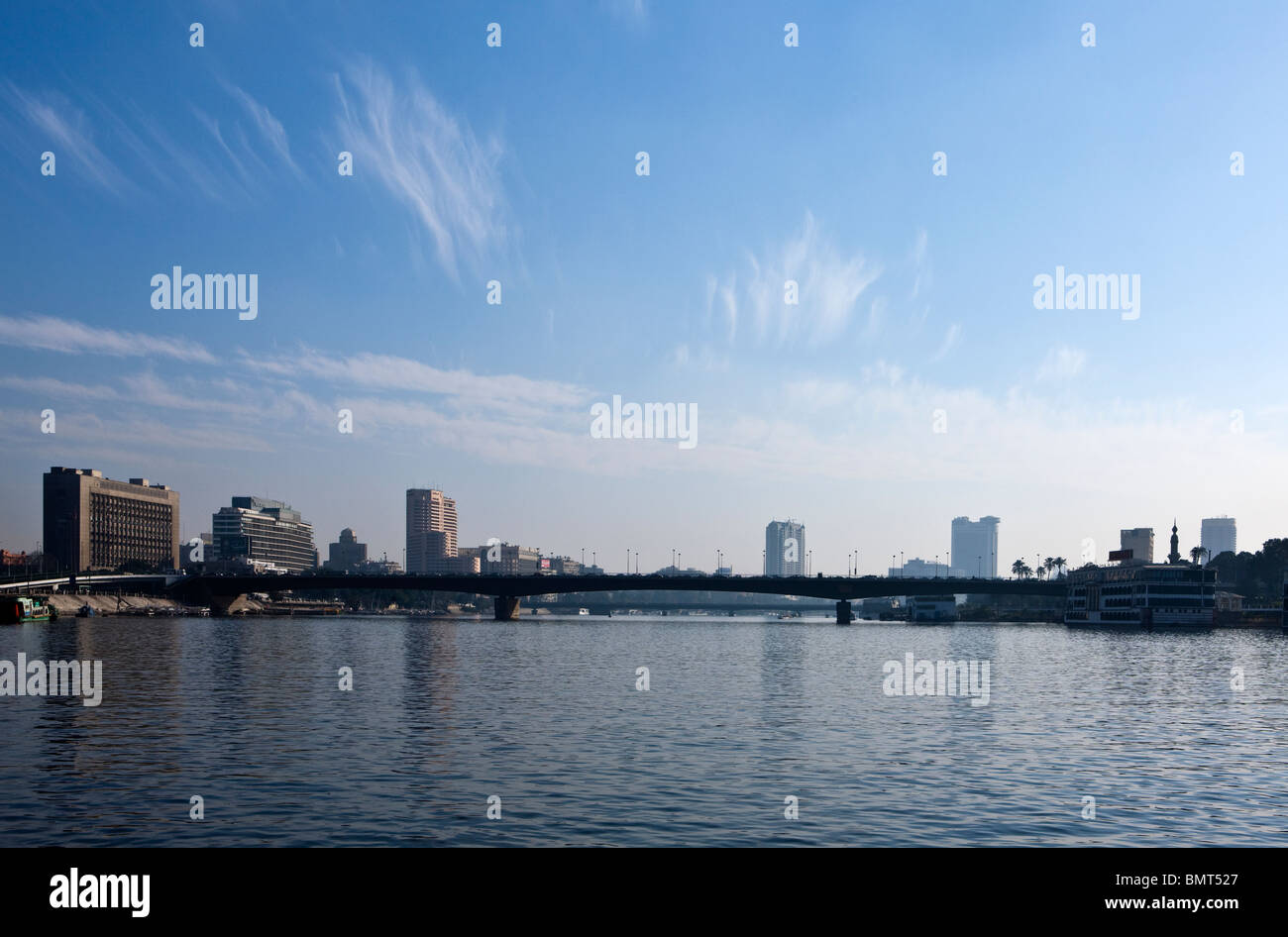 Egypt, Cairo,view of the city from the Nile river Stock Photo - Alamy