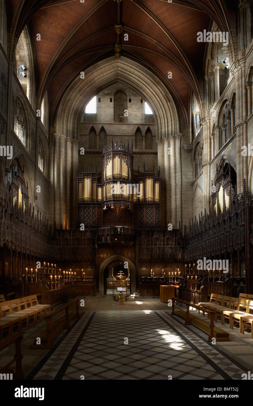 RIPON CITY CATHEDRAL INTERIOR ORGAN NORTH YORKSHIRE UNITED KINGDOM ...
