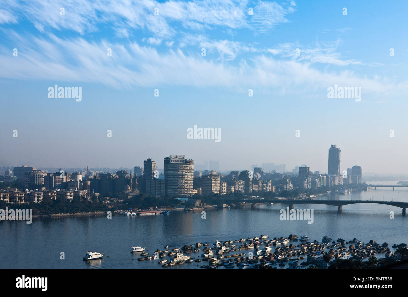 Egypt, Cairo,view of the city from the Nile river Stock Photo - Alamy