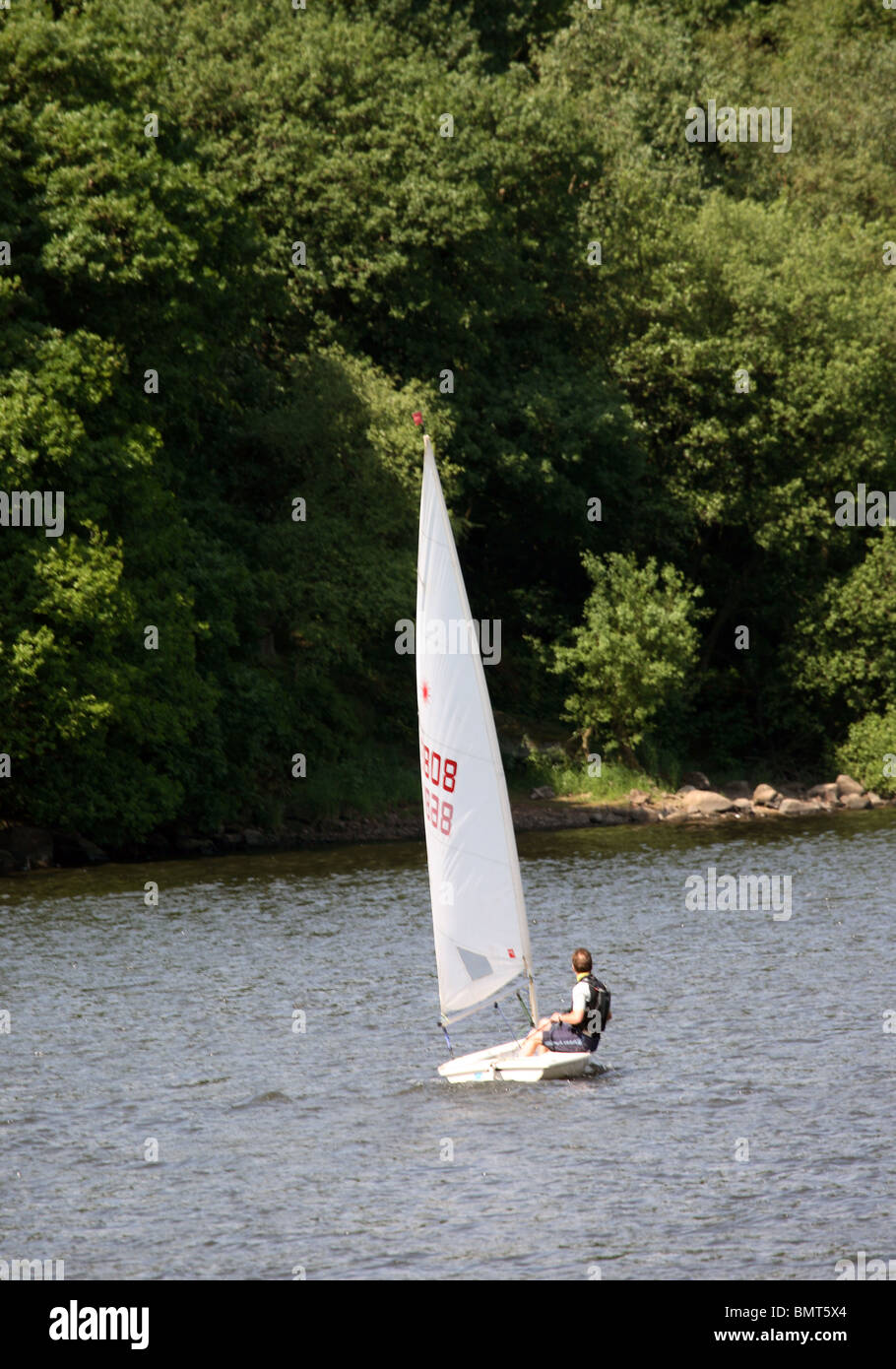 sailing on Rudyard Lake Stock Photo - Alamy