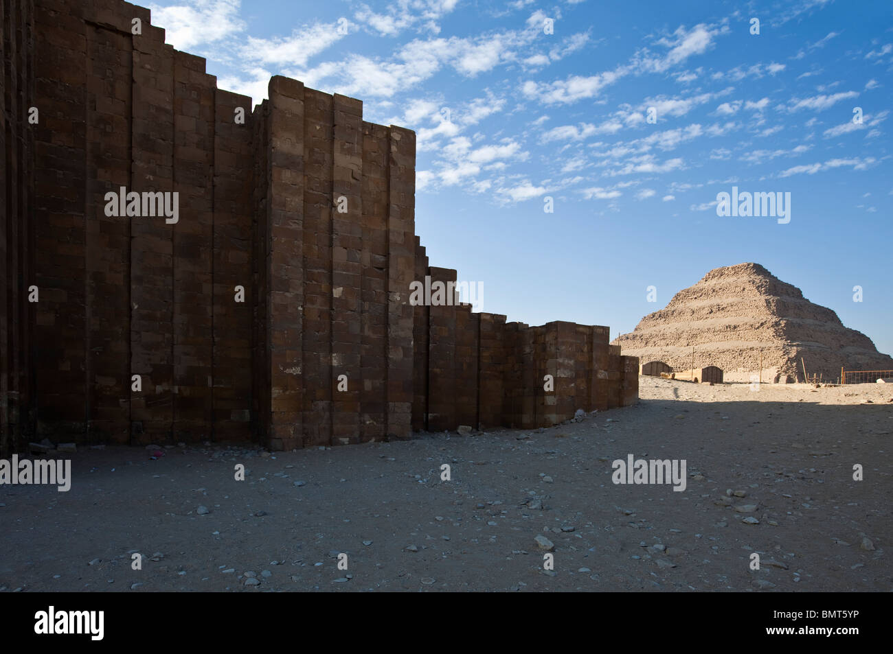 Egypt, archaeological site of Sakaka, the stepped pyramid Stock Photo ...