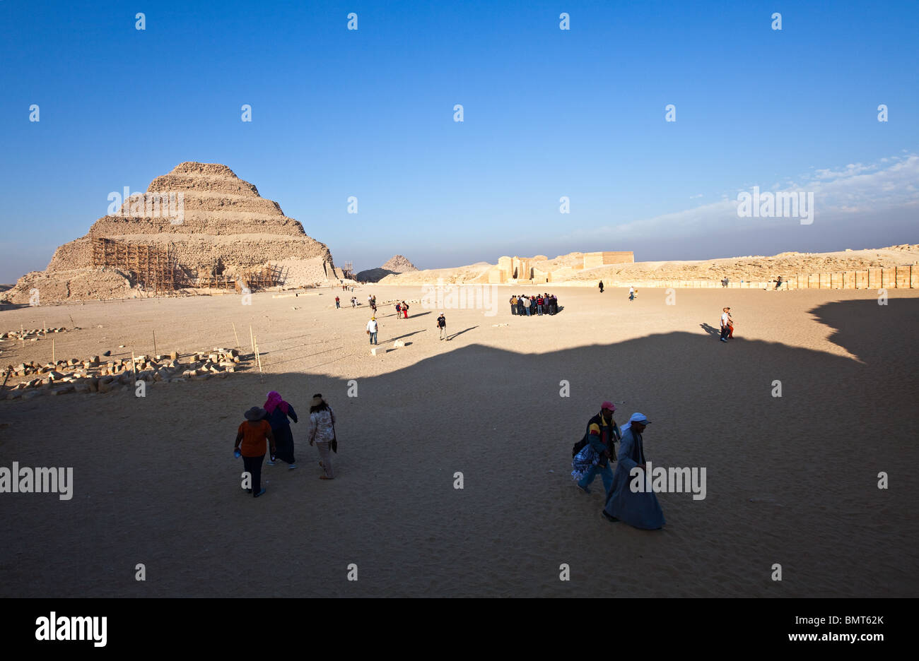 Egypt, archaeological site of Sakaka, the stepped pyramid Stock Photo ...
