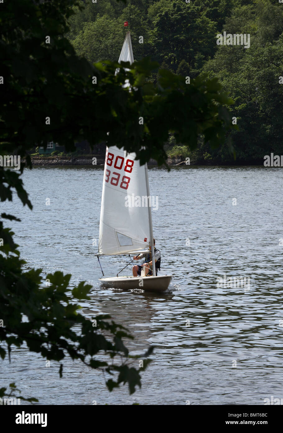 sailing on Rudyard Lake Stock Photo - Alamy
