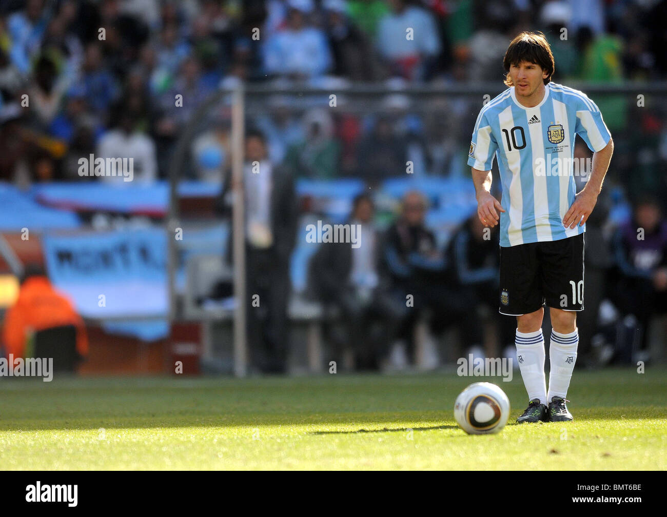 LIONEL MESSI ARGENTINA SOCCER CITY STADIUM SOUTH AFRICA 17 June 2010 ...