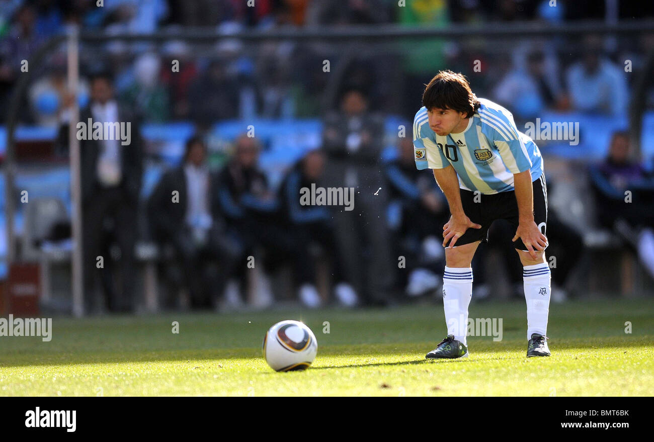 LIONEL MESSI ARGENTINA SOCCER CITY STADIUM SOUTH AFRICA 17 June 2010 ...