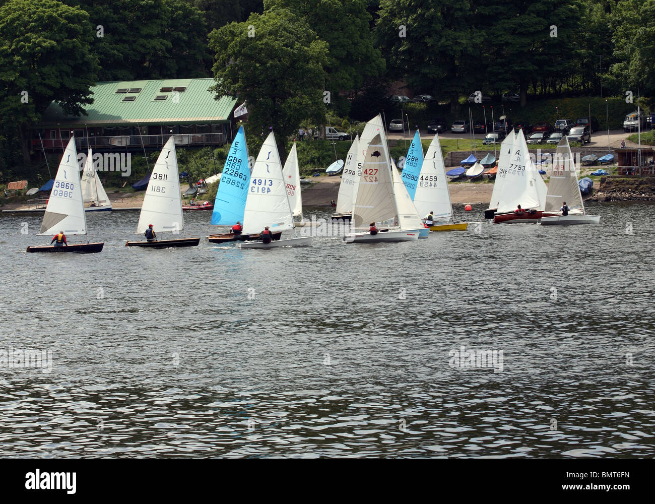 sailing on Rudyard Lake Stock Photo - Alamy