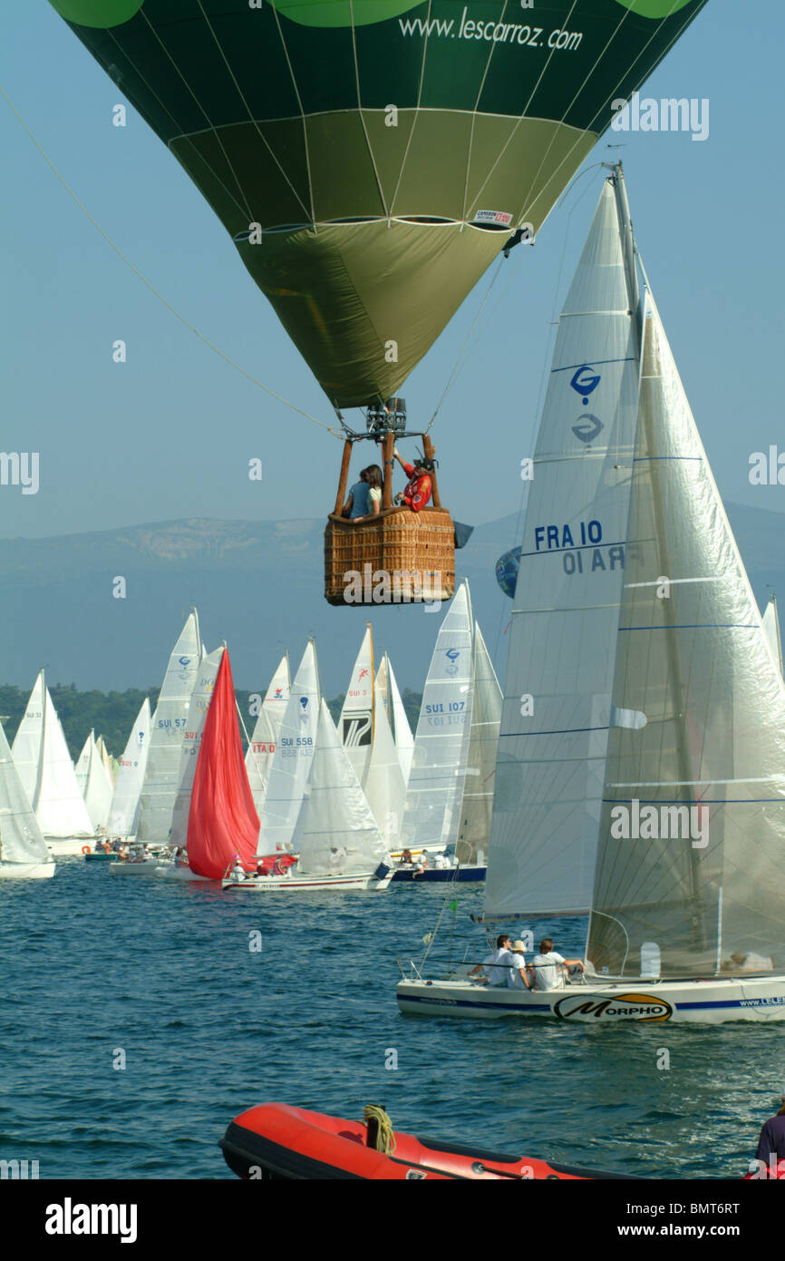 Regatta boat race Bol d'Or, Geneva Swizerland Stock Photo - Alamy