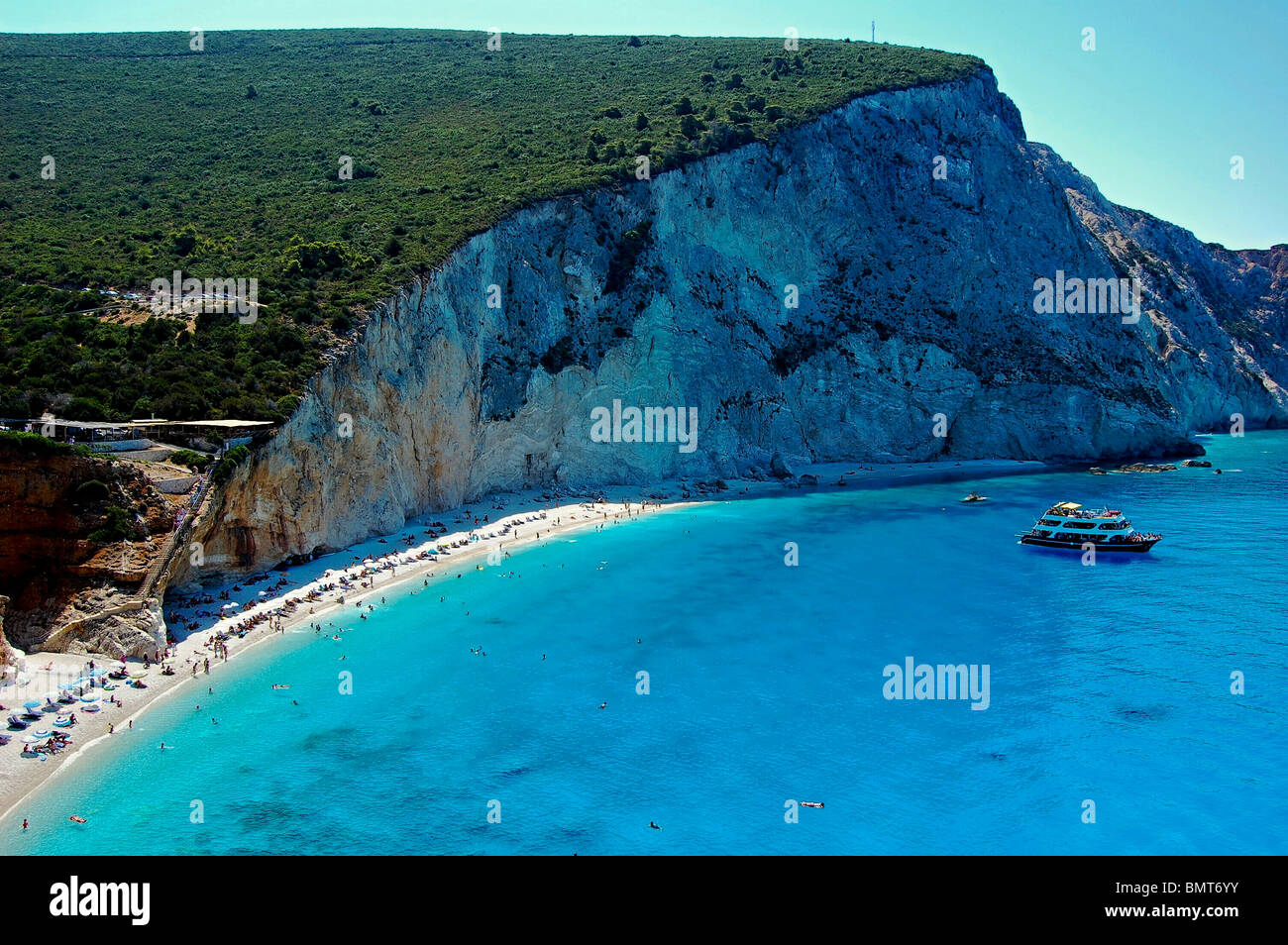 Porto Katsiki Beach on the island of Lefkada, Greece Stock Photo - Alamy