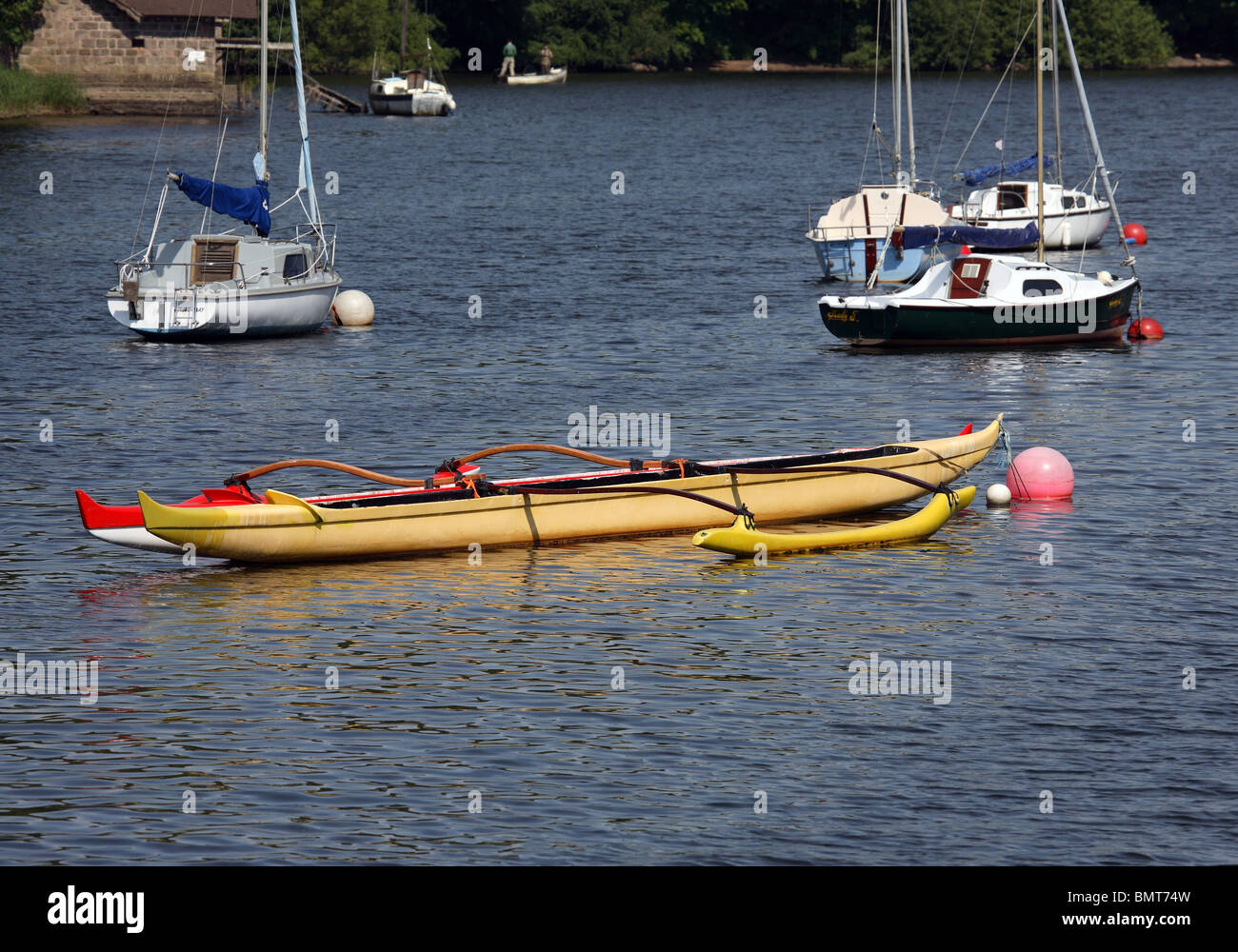 Sailing on Rudyard Lake Stock Photo - Alamy