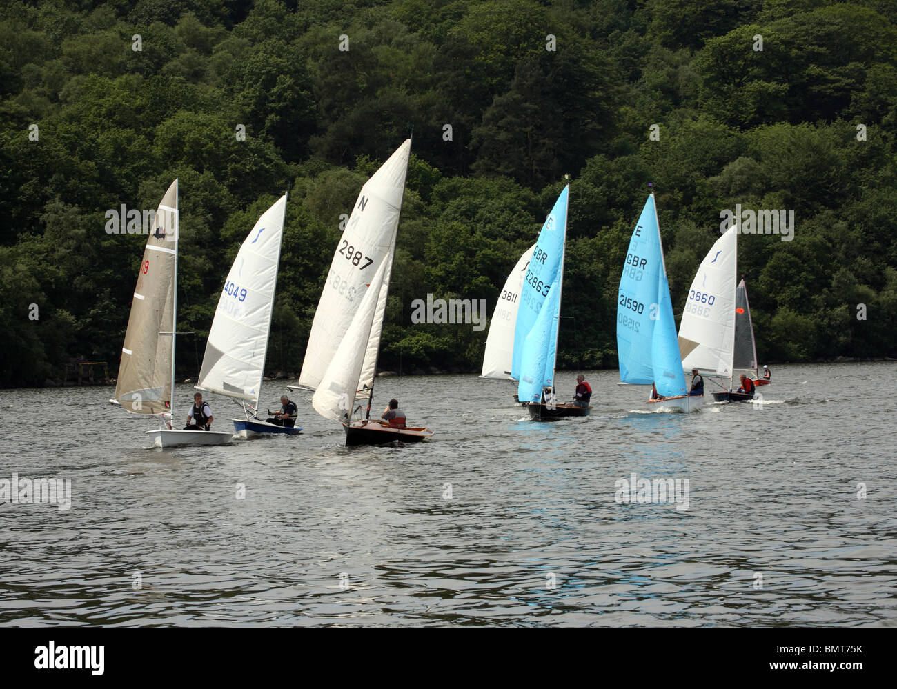 sailing on Rudyard Lake Stock Photo - Alamy