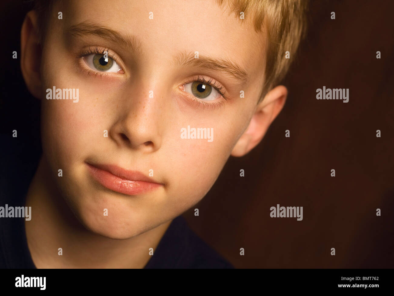Portrait Of A Boy Stock Photo - Alamy