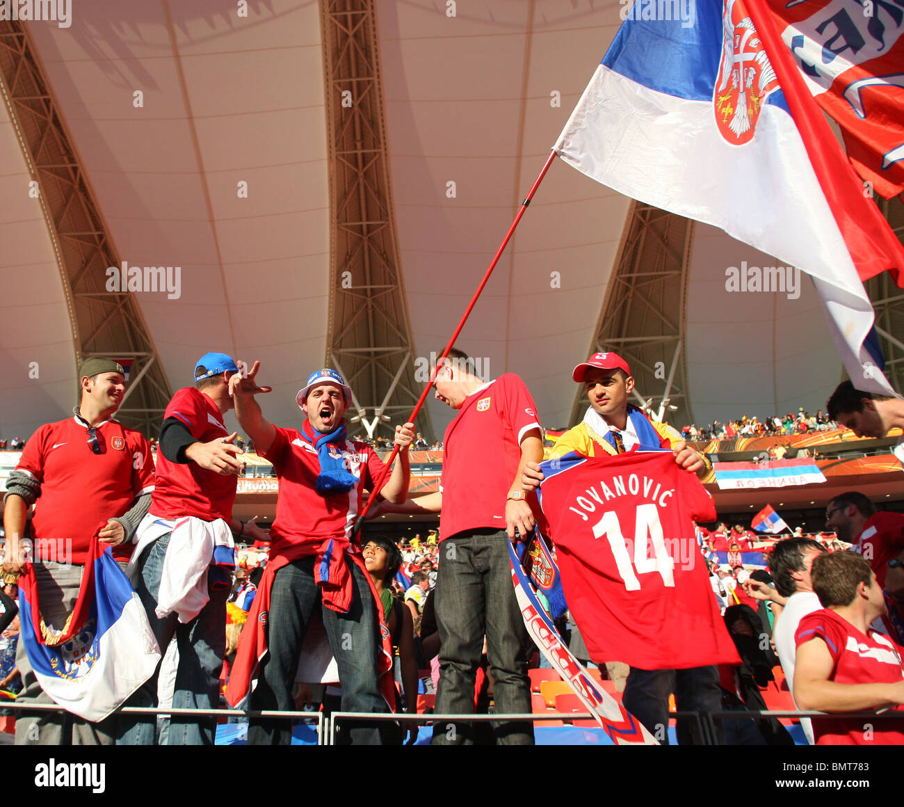 Serbian fans serbia hi-res stock photography and images - Alamy