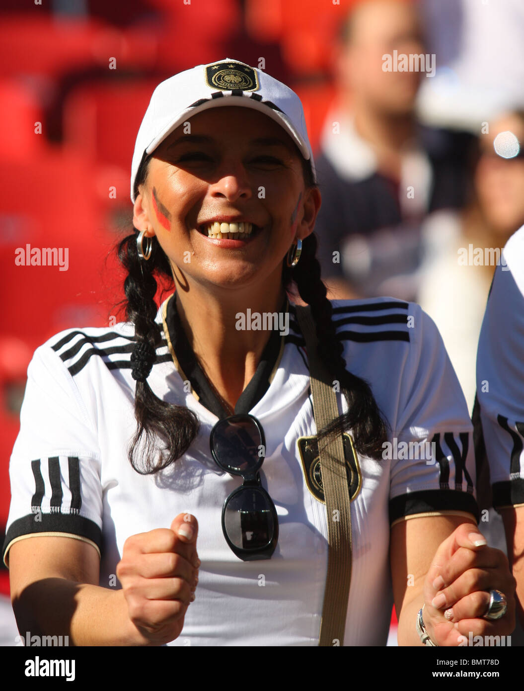 GERMAN FAN GERMANY V SERBIA NELSON MANDELA BAY STADIUM PORT ELIZABETH ...
