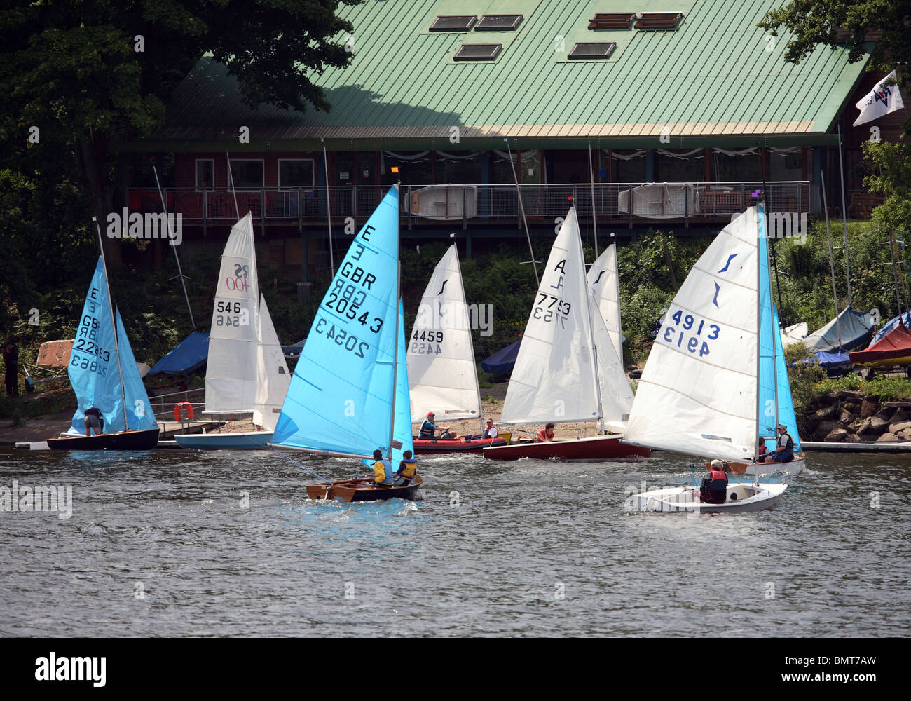 sailing on Rudyard Lake Stock Photo - Alamy