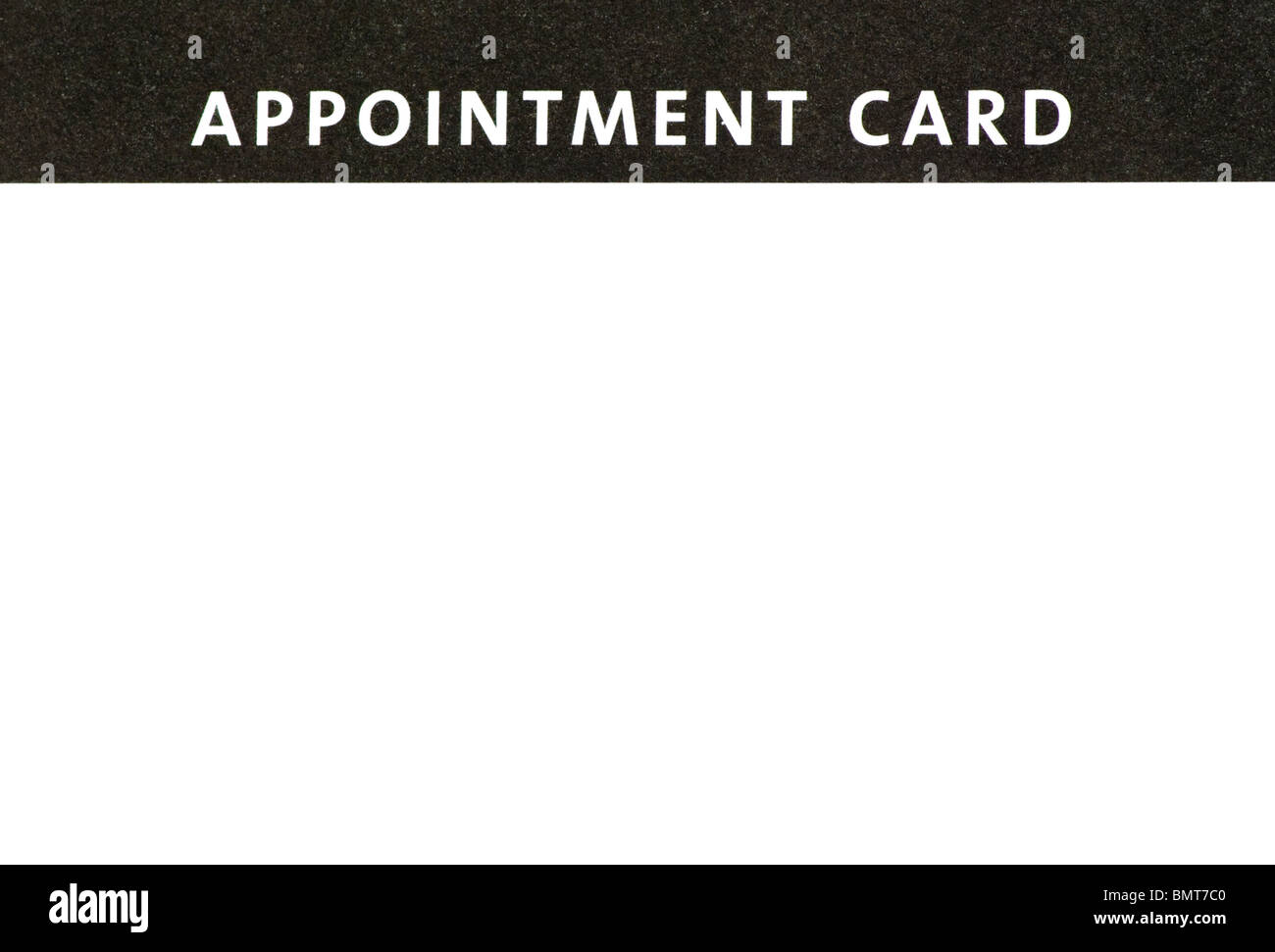 Appointment card hi-res stock photography and images - Alamy
