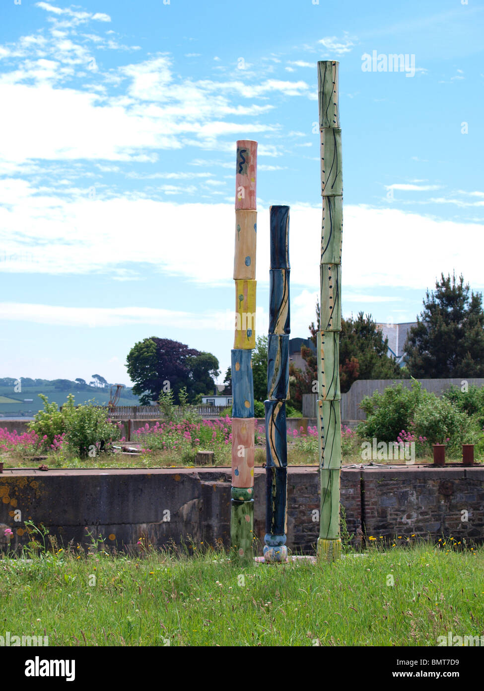 Sculptures by Sandy Brown on Richmond Docks, Appledore, North Devon ...