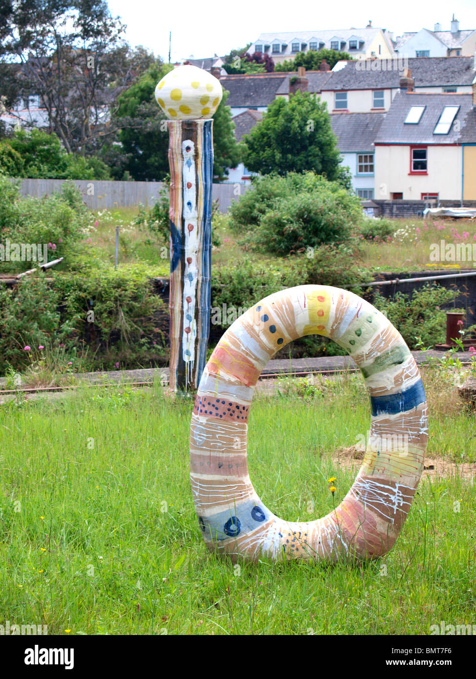 Sculptures by Sandy Brown on Richmond Docks, Appledore, North Devon ...
