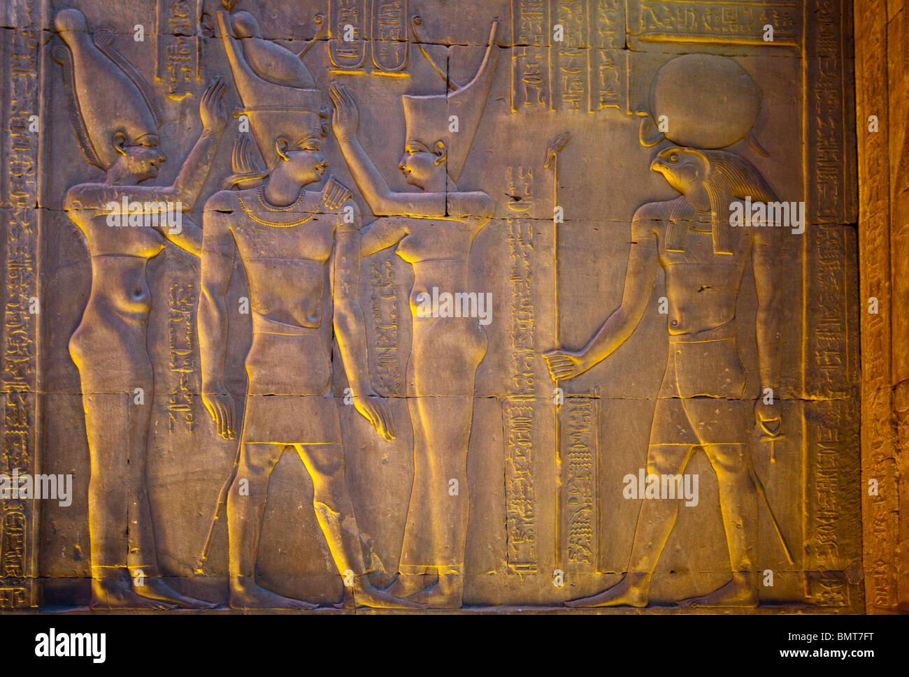 Bas relief in temple kom ombo egypt hi-res stock photography and images ...