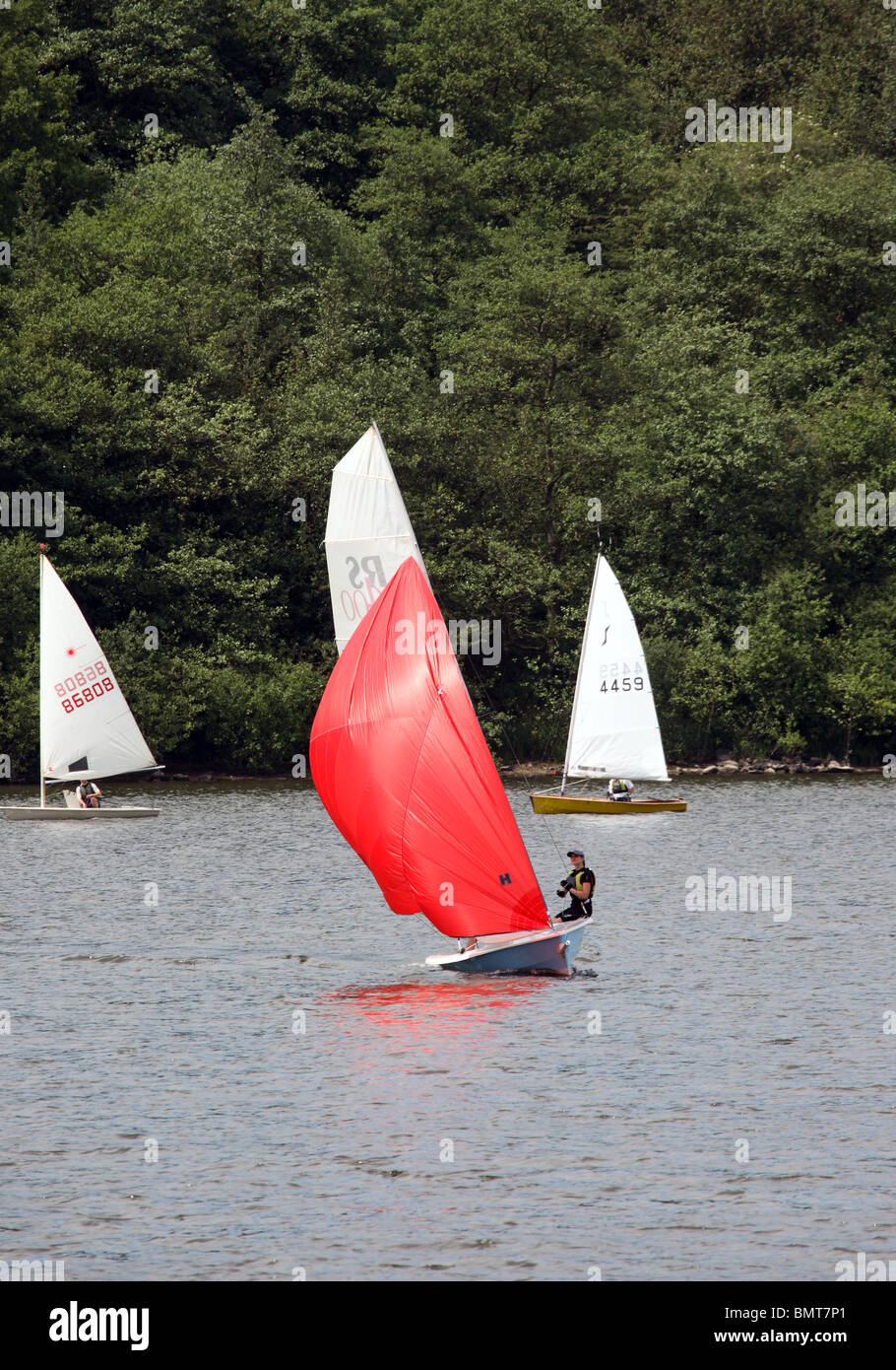 sailing on Rudyard Lake Stock Photo - Alamy
