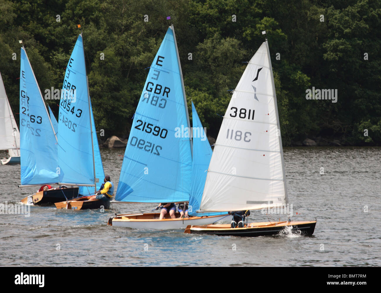 sailing on Rudyard Lake Stock Photo - Alamy