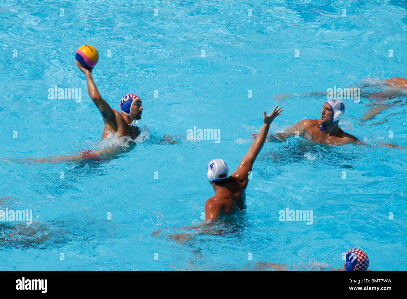 croatia v montenegro water polo team competition action at world ...