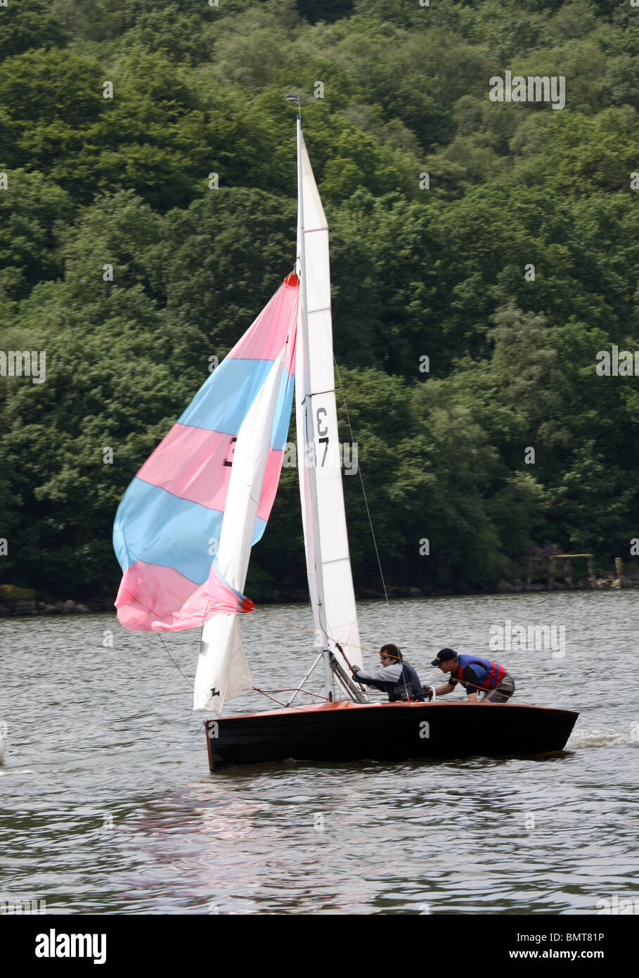 sailing on Rudyard Lake Stock Photo - Alamy