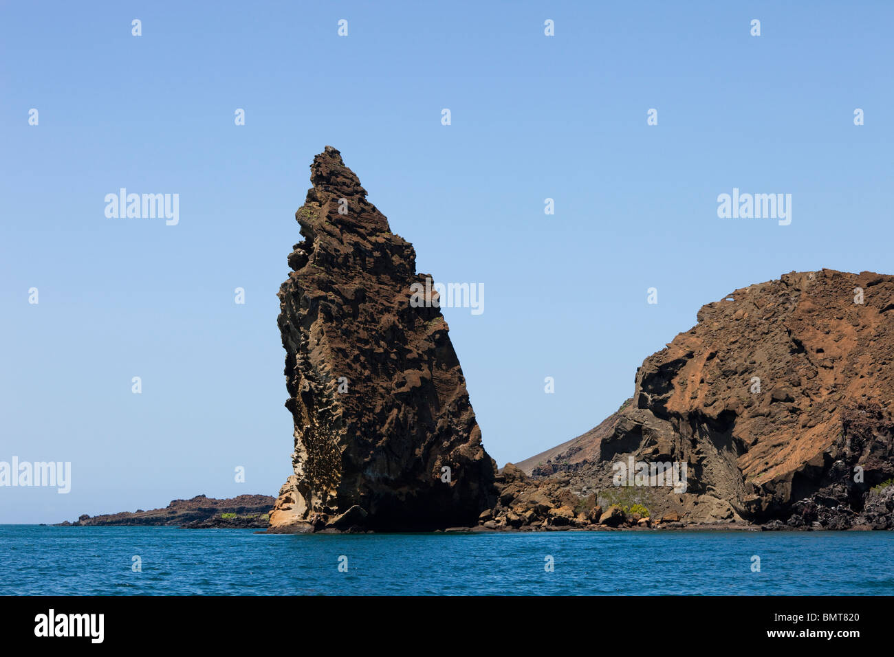 Pinnacle Rock Landmark of the Galapagos Islands on Bartolome Island ...