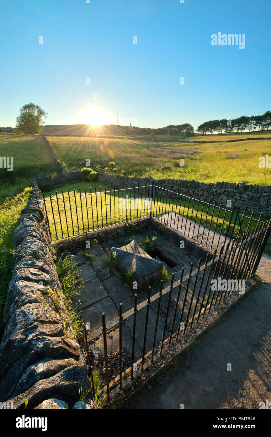 Mompessons well at Eyam Stock Photo - Alamy