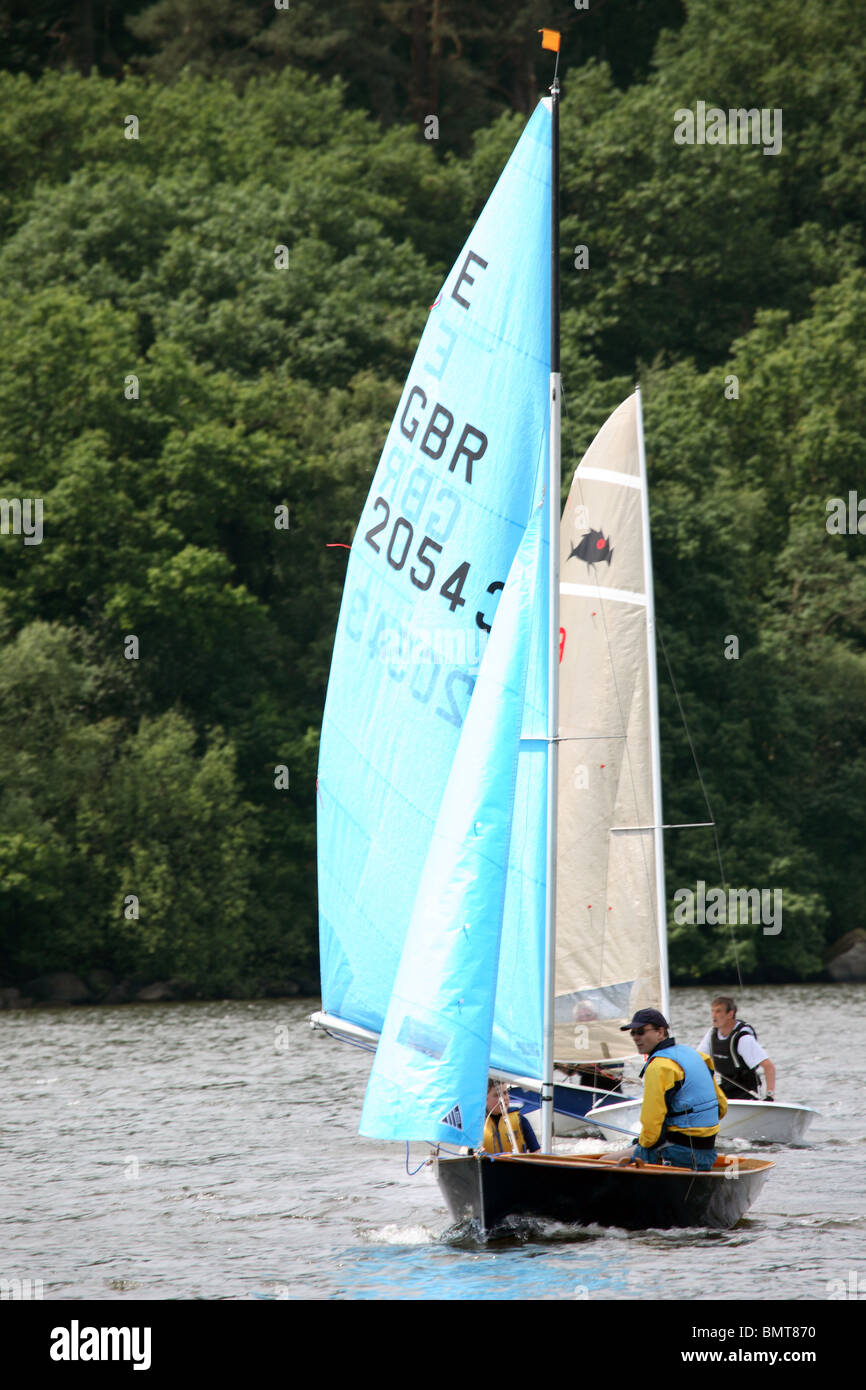 sailing on Rudyard Lake Stock Photo - Alamy