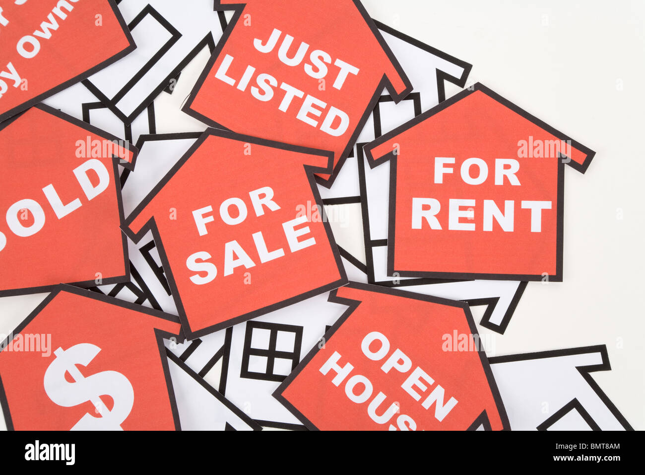red home sign, Real Estate business Concept Stock Photo - Alamy
