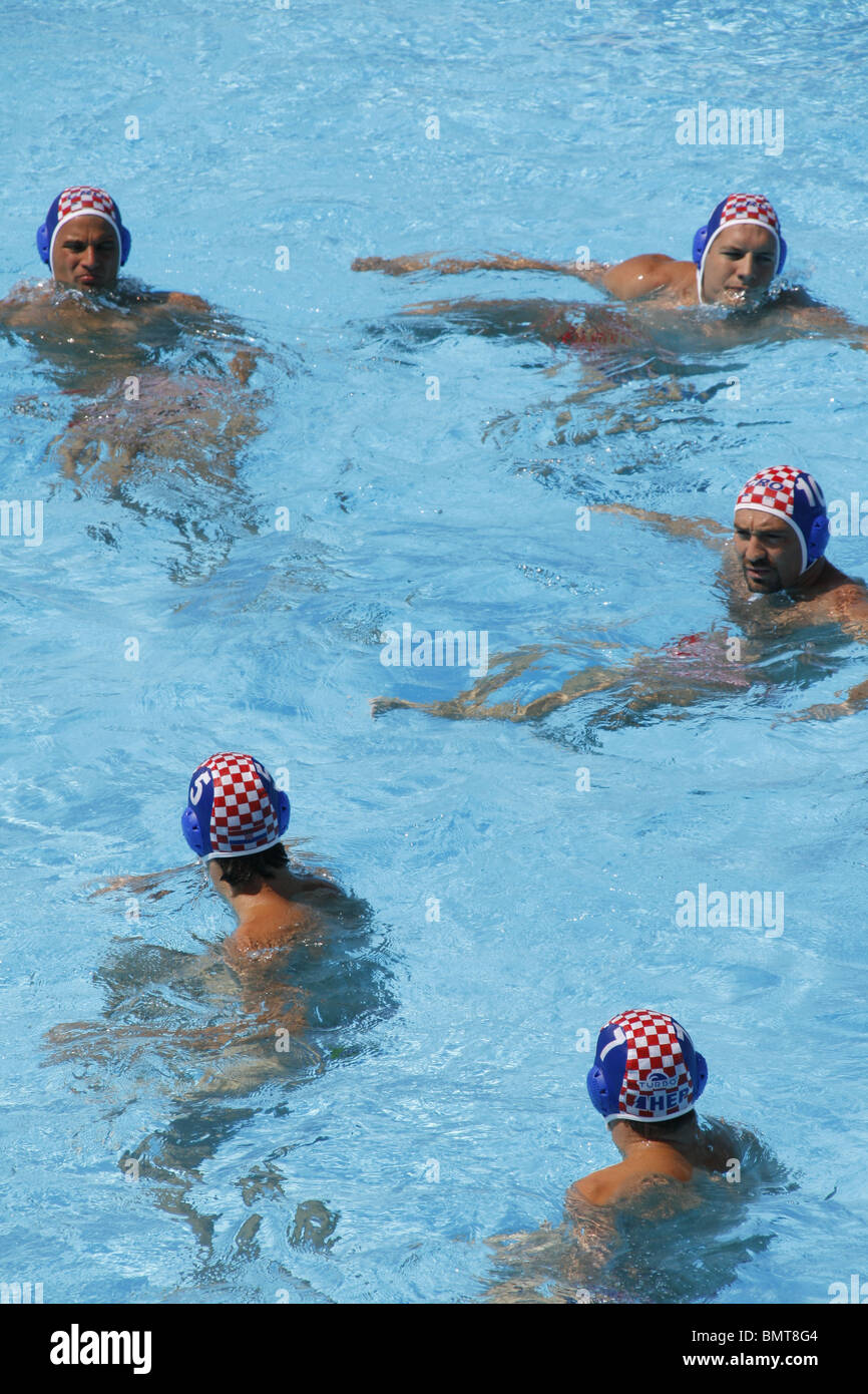 croatia water polo team competition action at world swimming ...