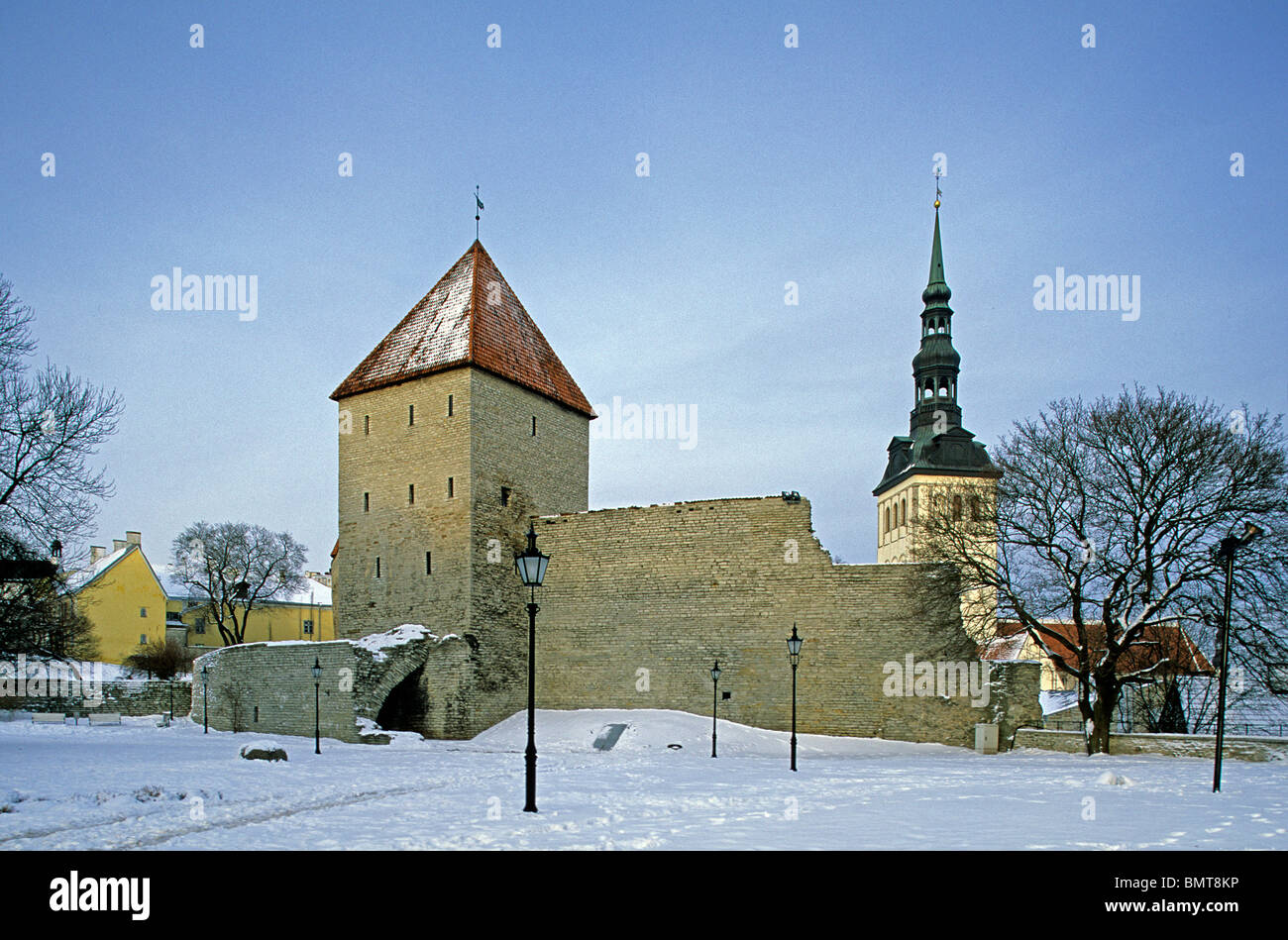 Estonia,Tallinn,St. Nicolas Church,Nigulste Church,Fortifications ...