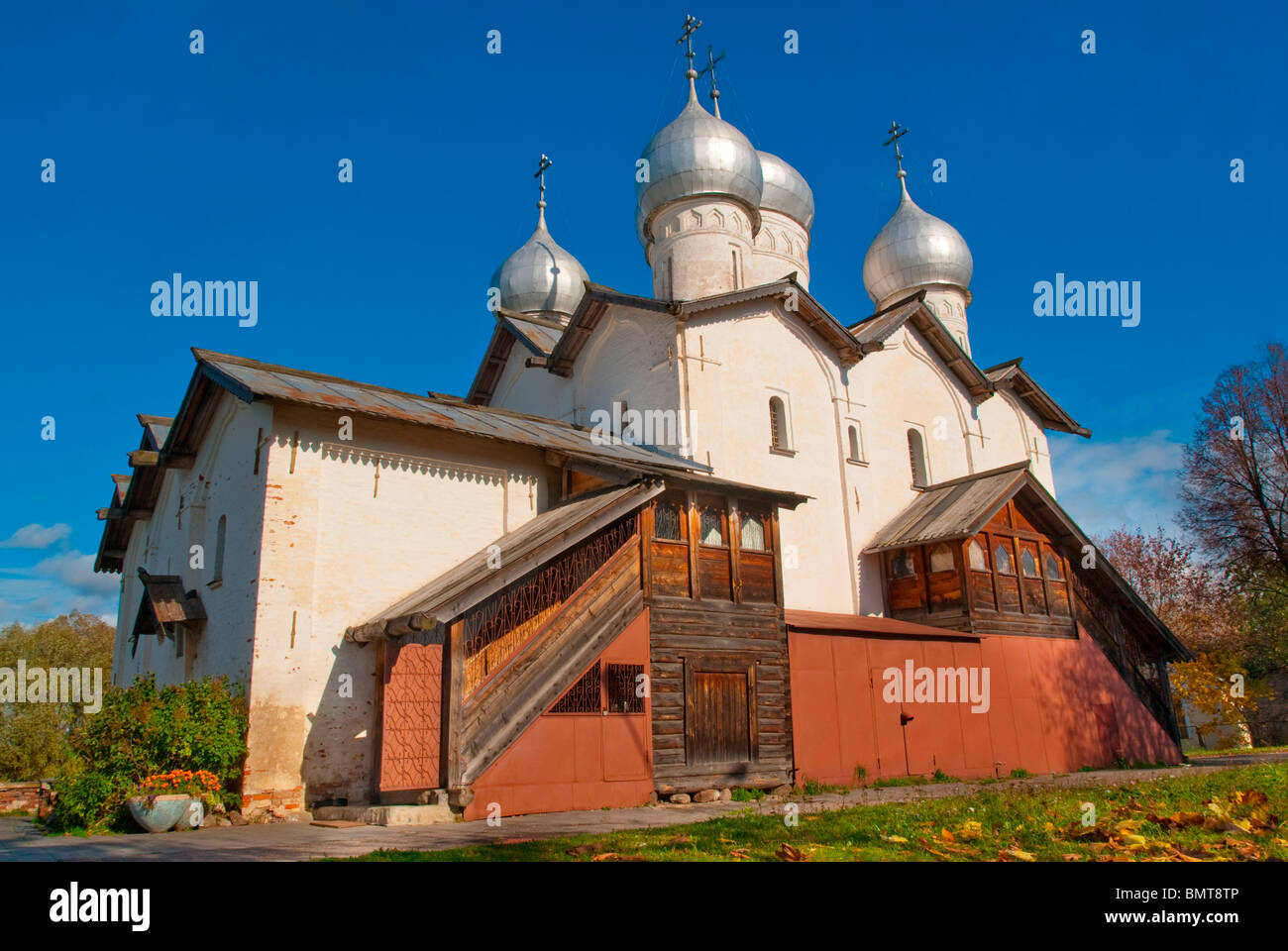 Beautiful old orthodox in Novgorod the Great Stock Photo - Alamy