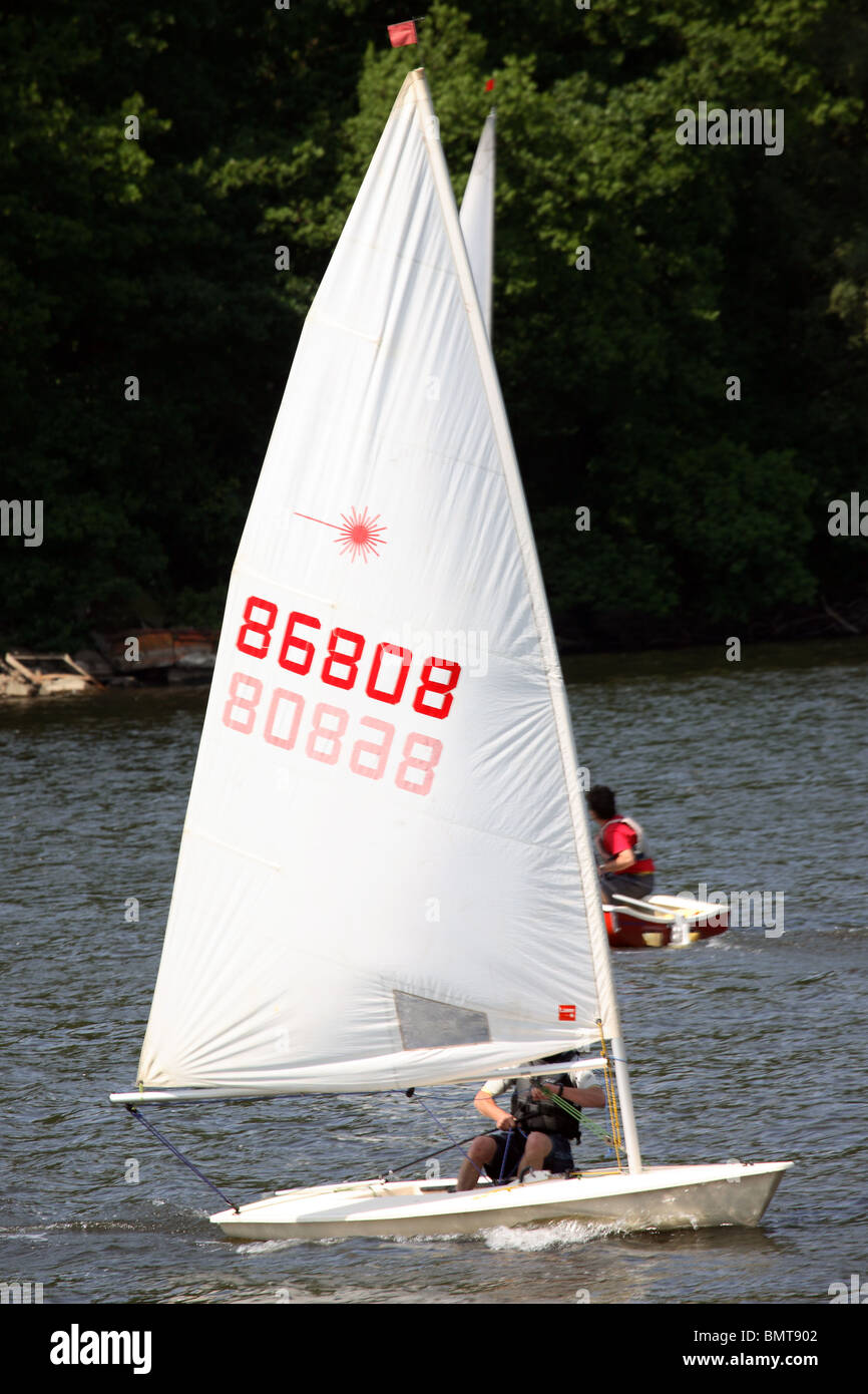 Sailing on Rudyard Lake Stock Photo - Alamy