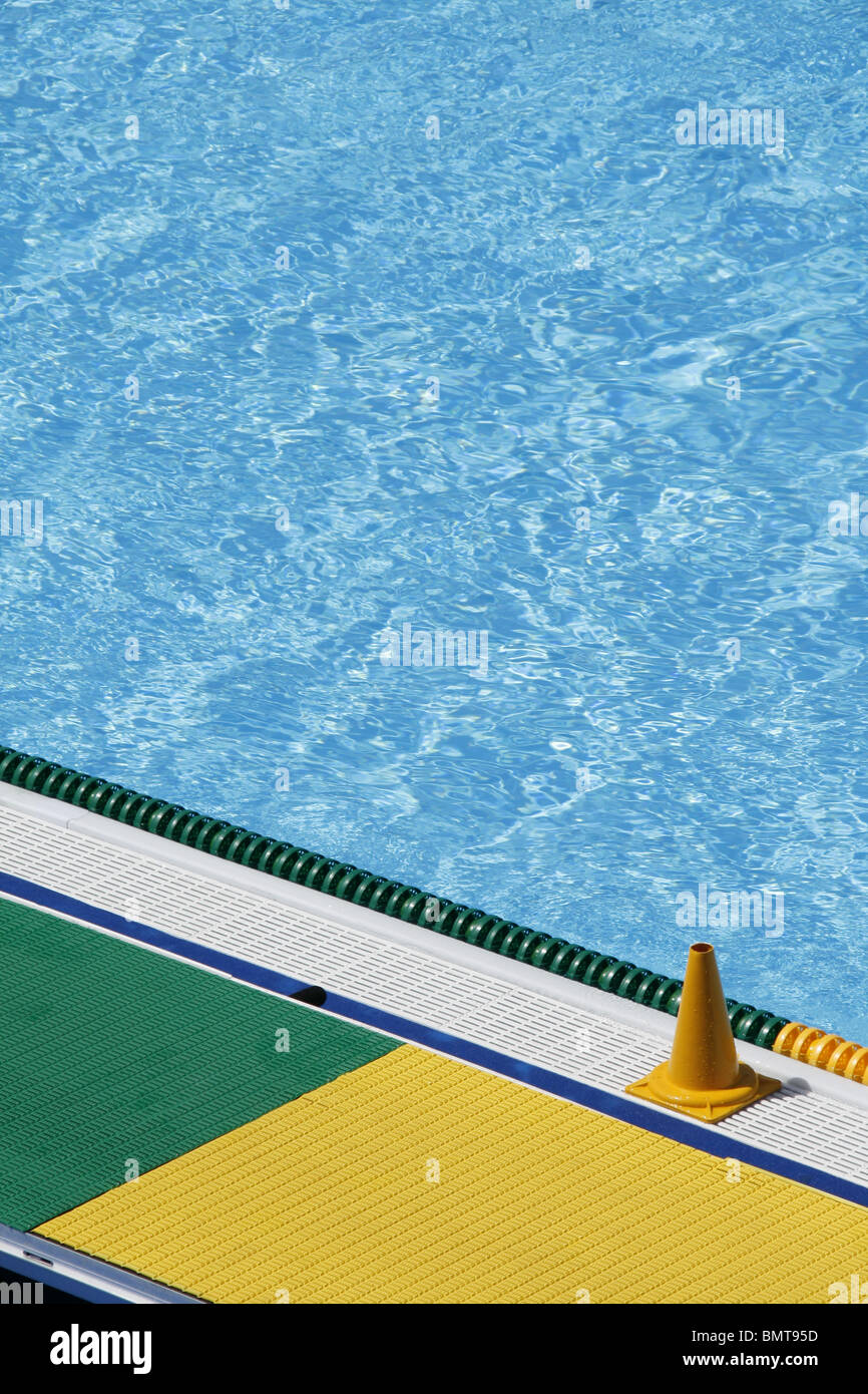 empty olympic type water polo swimming pool Stock Photo - Alamy