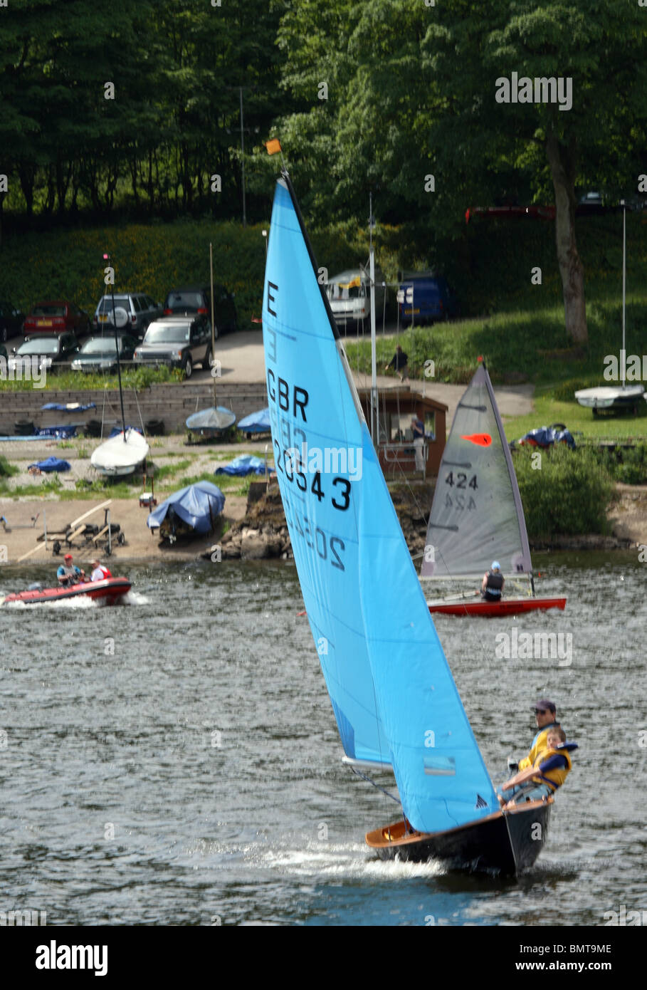 sailing on Rudyard Lake Stock Photo - Alamy