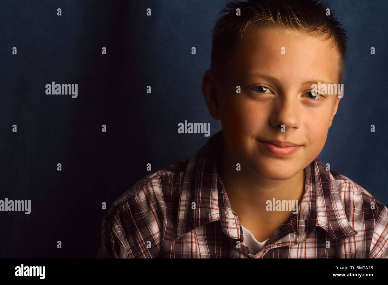 Portrait Of A Boy Stock Photo - Alamy