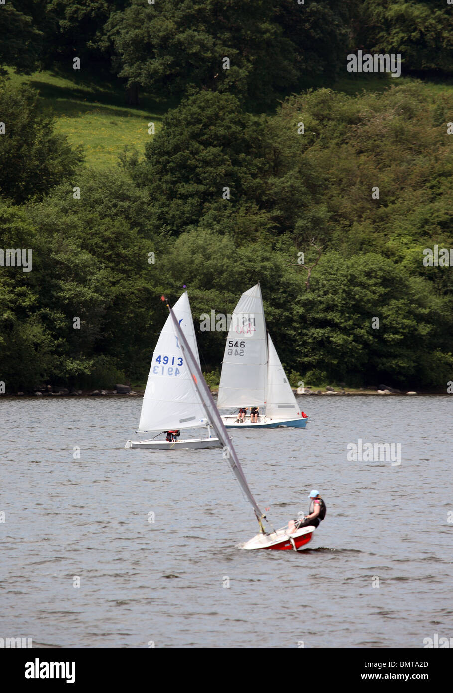 sailing on Rudyard Lake Stock Photo - Alamy