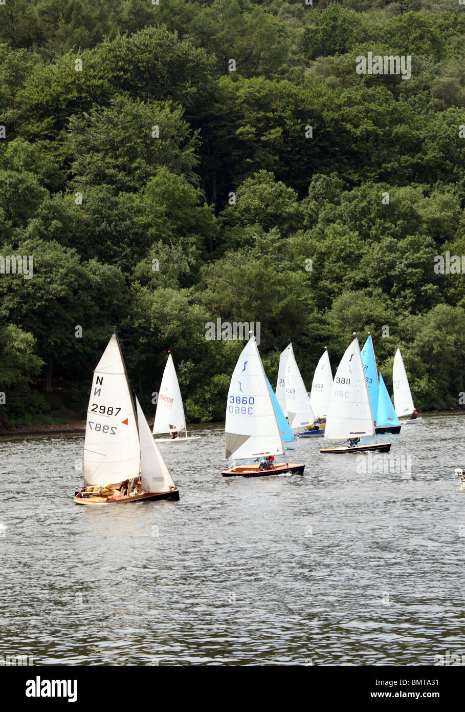sailing on Rudyard Lake Stock Photo - Alamy
