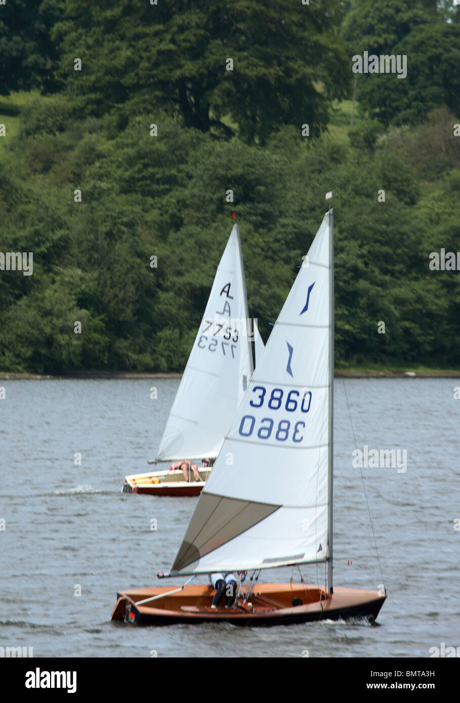 sailing on Rudyard Lake Stock Photo - Alamy