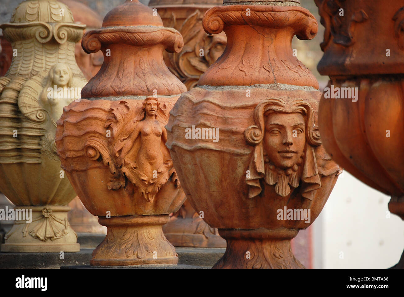 Amphora gardens in Troja Castle in Prague Stock Photo - Alamy