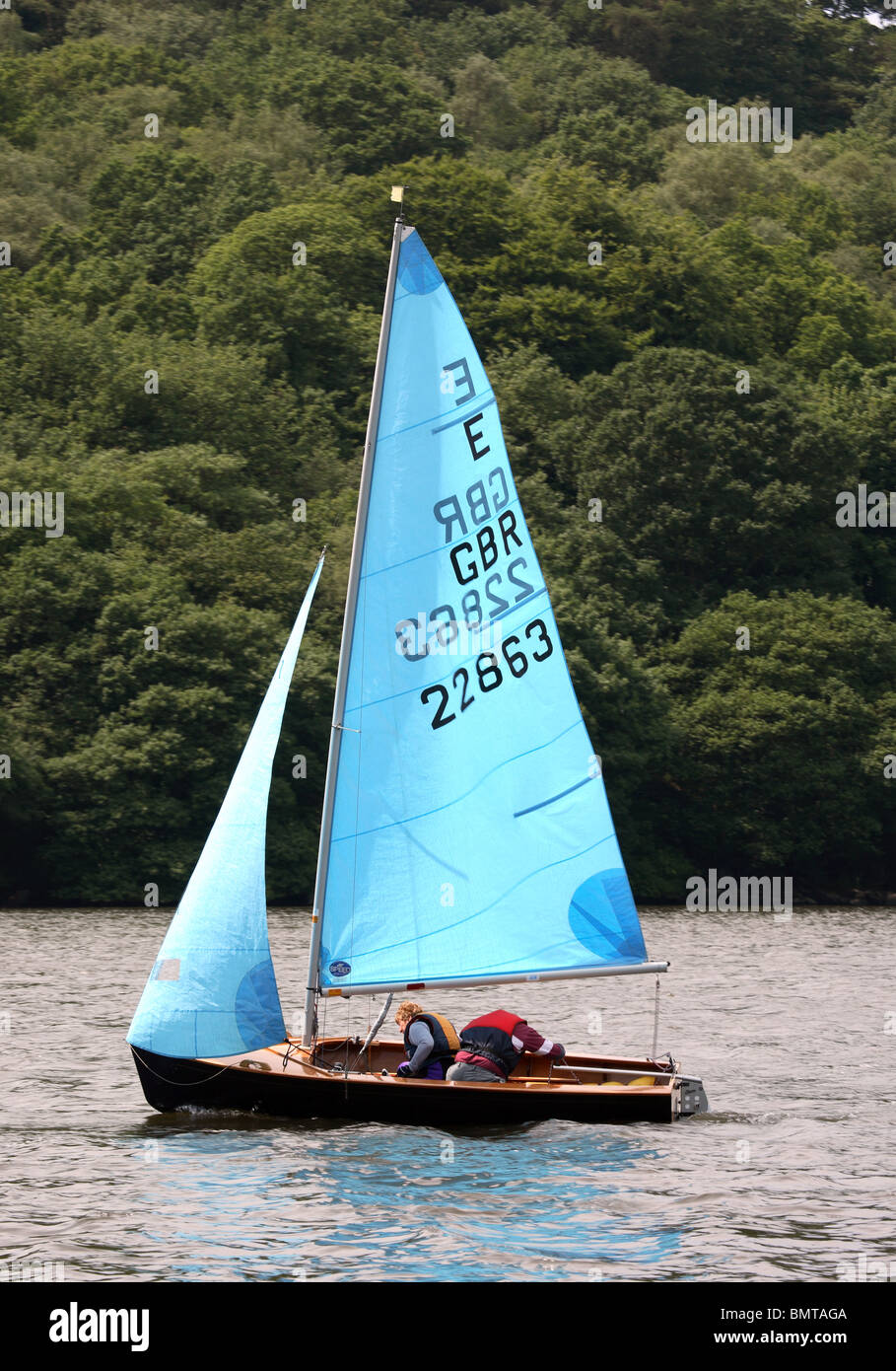 sailing on Rudyard Lake Stock Photo - Alamy