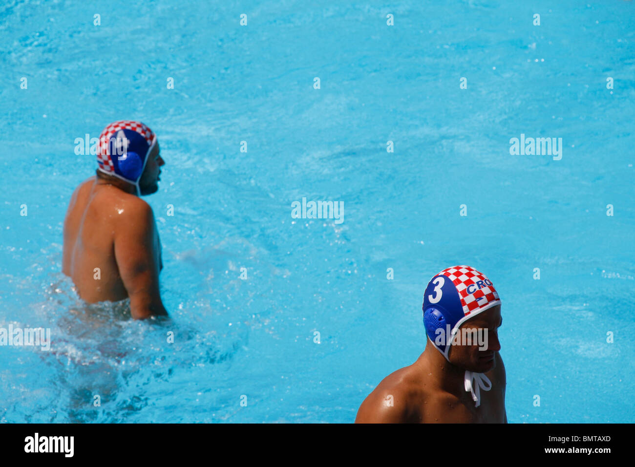 croatia water polo team competition action at world swimming ...
