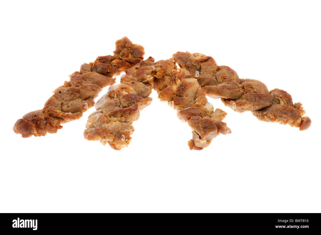 object on white - food fried meat Stock Photo - Alamy